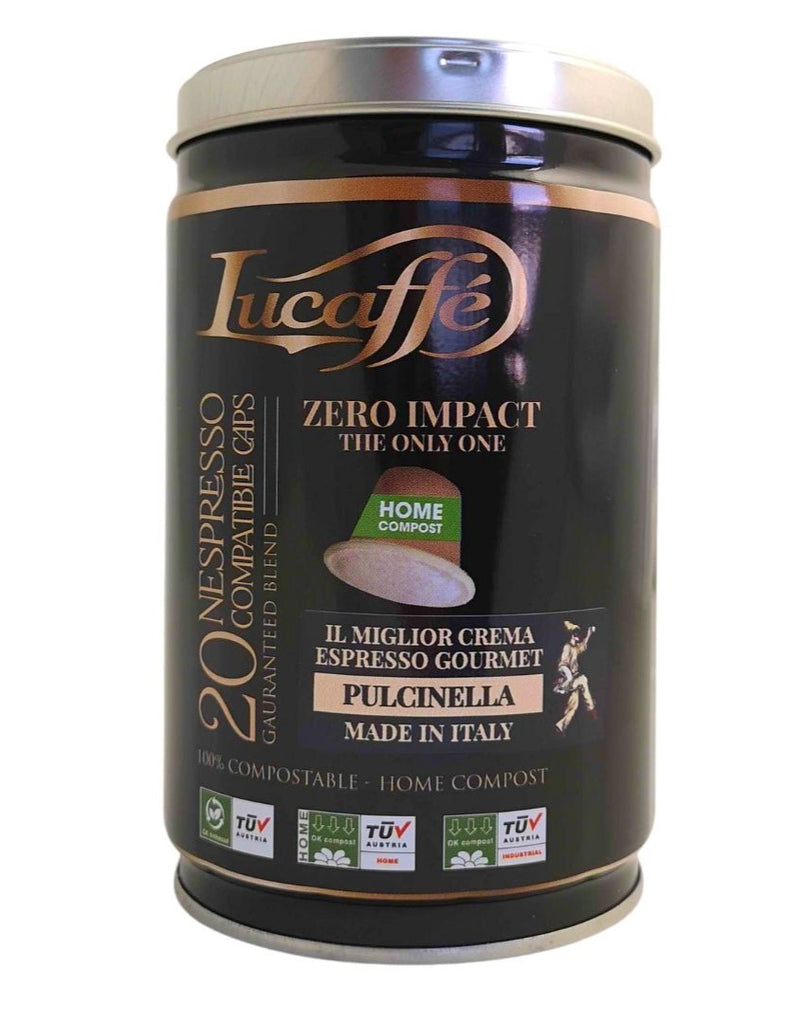 20 MRExclusive100% Arabica compostable Capsules Nespresso machine comp – Lucaffenz